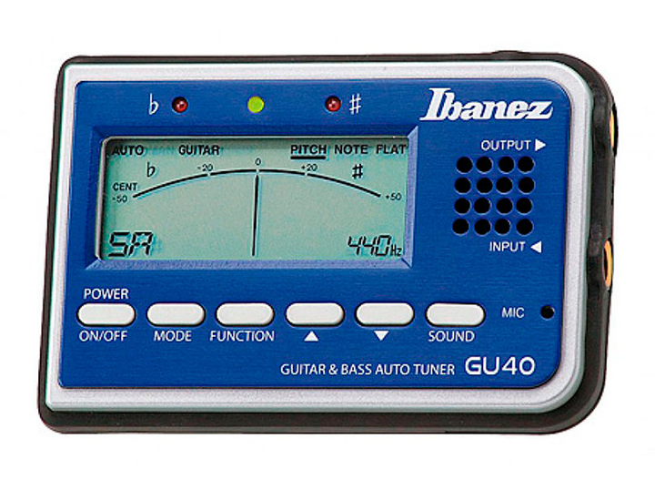 Тюнер для электро- и бас гитары Ibanez GU40 TUNER BLUE – фото, отзывы ...