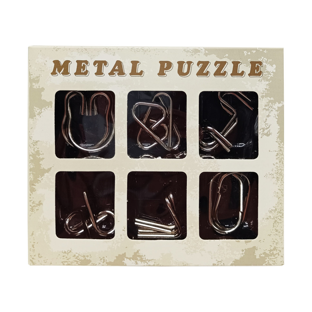 Набор головоломок металлических "Metal Puzzle" Bambi 2116, 6 штук в ...