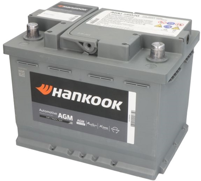 Аккумулятор Hankook 12В 60Ач/680А Start&Stop AGM (R+ стандартные ...