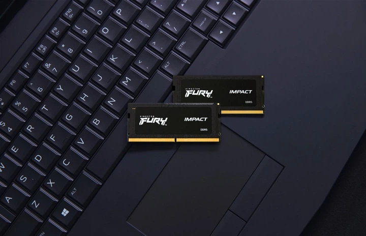 Оперативна пам'ять Kingston Fury SODIMM DDR5-4800 32768MB PC5-38400 Impact Black (KF548S38IB-32 ...