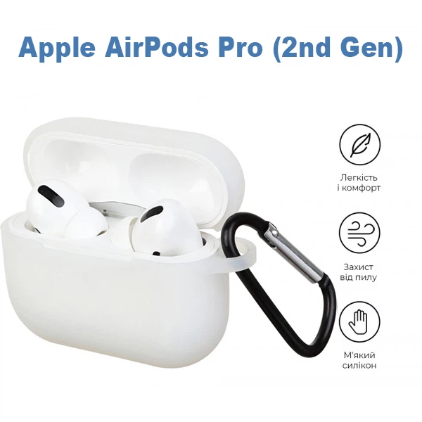 Чехол Silicon BeCover для Apple AirPods Pro (2nd Gen) Transparent (BC ...
