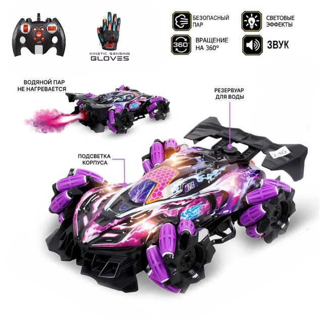 Машинка перевертиш Spray Car 21003 з парогенератором і керуванням від ...