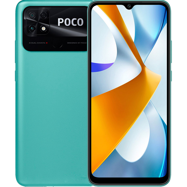 Мобильный телефон Poco C40 3/32GB Coral Green (Global) – фото, отзывы ...