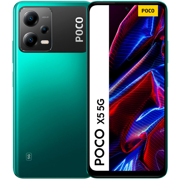 Мобильный телефон Poco X5 5G 8/256GB Green (UA) – фото, отзывы ...