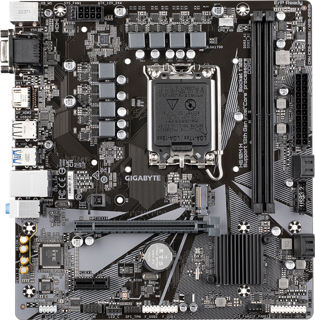 Материнская плата Gigabyte H610M H (s1700, Intel H610, PCI-Ex16) – фото ...
