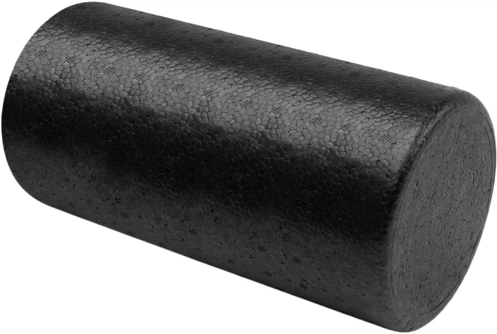 Масажний ролик роллер гладкий U-powex EPP foam roller 30 х 15 см Black (UP_1008_epp_(30cm ...