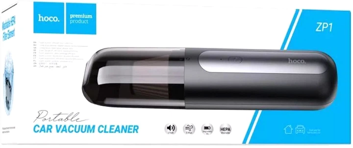 Портативний пилосос Hoco ZP1 Cool Black-Gray (448950161) – фото ...