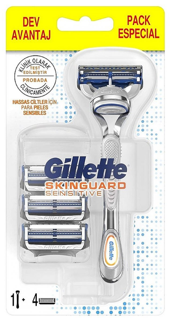 Станки для бритья со сменным картриджем Gillette Skinguard Sensitive 4 ...