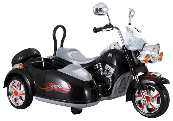 Электробайк с коляской LeanToys SX138 2х6 В Black 5908275994015 ...