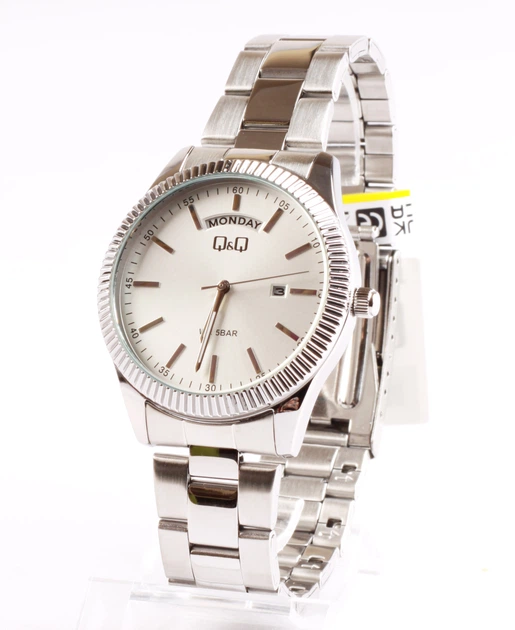 Наручные часы Q&Q A14A-003PY Серебристый – купить онлайн на ROZETKA