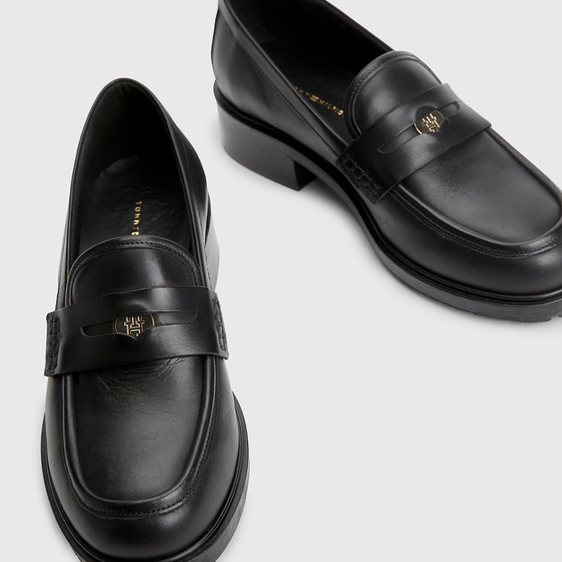 Женские лоферы Tommy Hilfiger FW0FW07412-BDS 37 Черные (8720644266786 ...