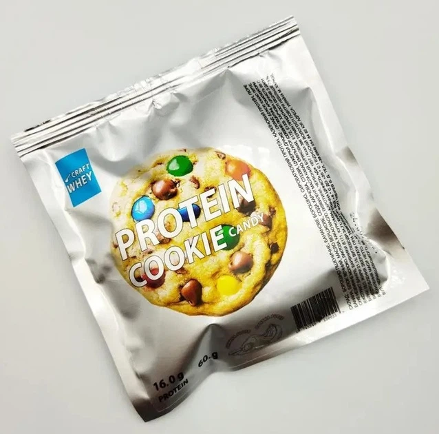 Печенье протеиновое с шоколадом Craft Whey, 60 г Candy – фото, отзывы ...