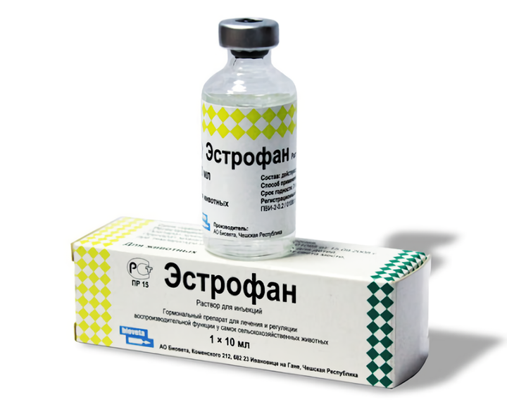 Стимулирующий гормональный препарат Эстрофан Bioveta для ...