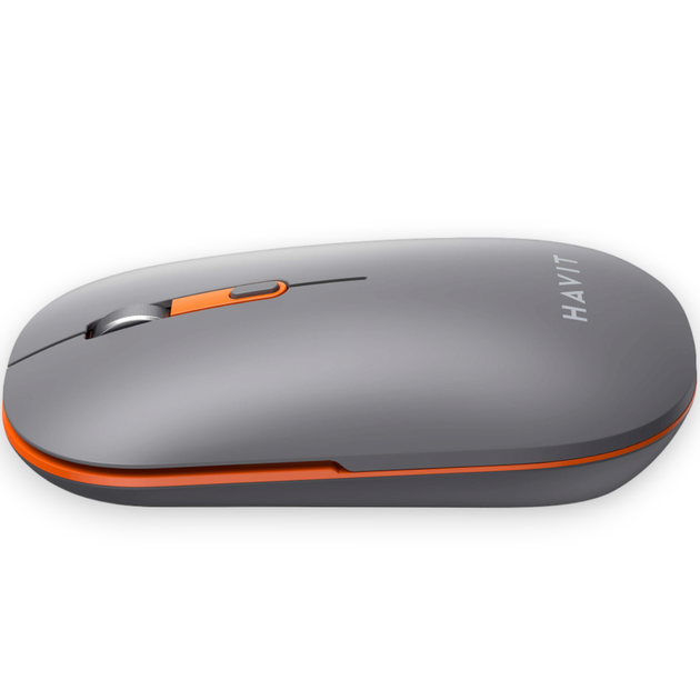Беспроводная мышь 4-кнопочная двухрежимная HAVIT HV-MS60WB серая (2 ...