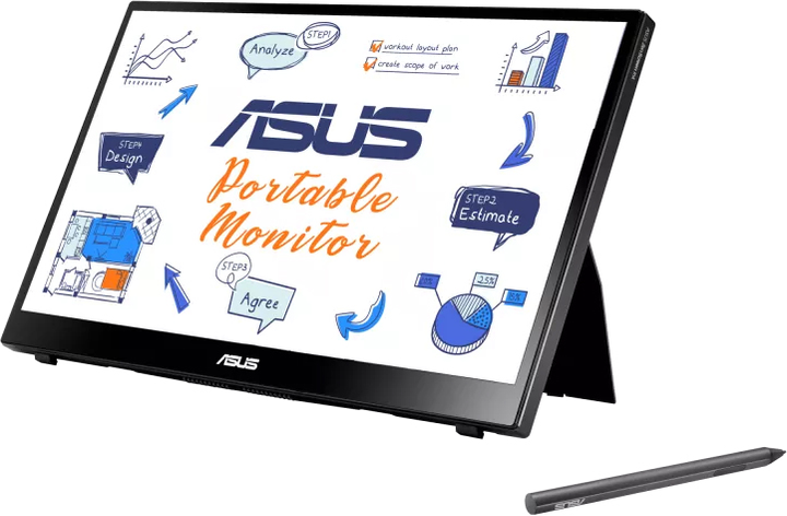 Монитор портативный ASUS 14" ZenScreen Ink MB14AHD (90LM063V-B01170 ...