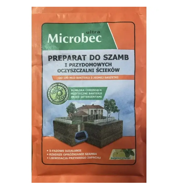 Средство Microbec Ultra для выгребных ям и септиков Лимон 25 г (X-105 ...