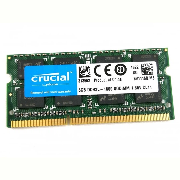 Модуль памяти SO-DIMM DDR3L 8GB/1600 Crucial (CT102464BF160B.M16FP) – фото, отзывы ...