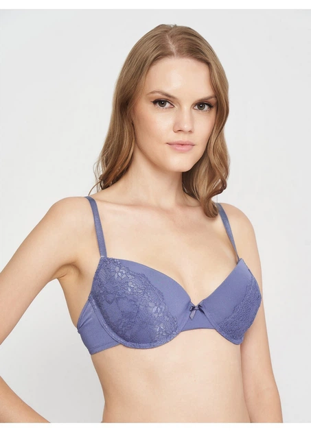 Бюстгальтер C&A 80B Синий 1102169_син.круж.низ_04 – Брендовая одежда | ROZETKA
