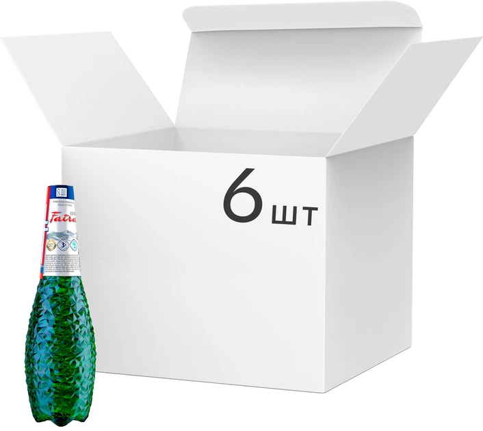 Упаковка минеральной воды Fatra Extra природно газированная 0.75 л х 6 ...