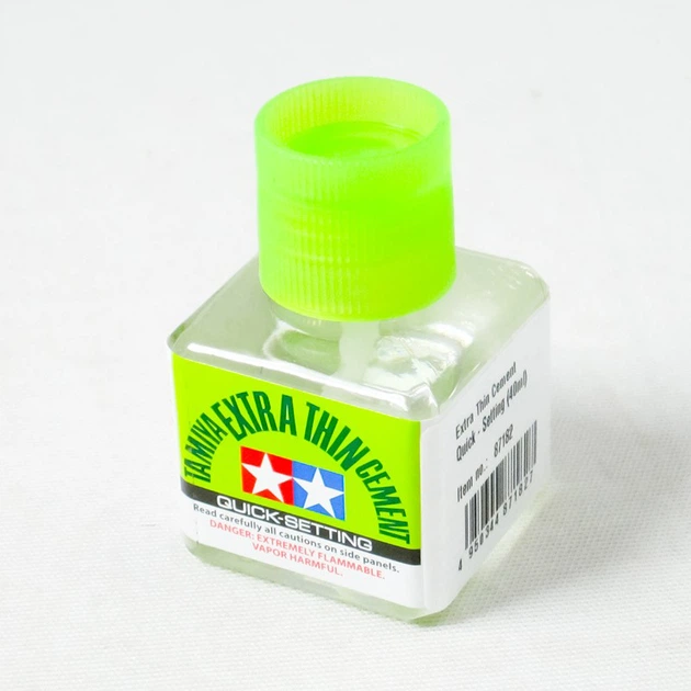 Клей для моделирования Tamiya Extra Thin Cement Quick-Set 40 мл ...