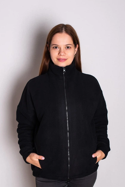 Кофта флісова Аза (чорна, р.42-58) Марія 50 – Брендовая одежда | ROZETKA