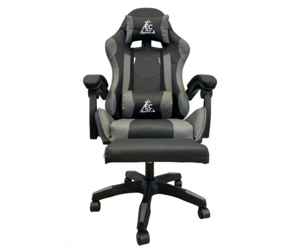 Комп'ютерне крісло для геймерів та роботи EC GAMING Чорно-сірий із ...