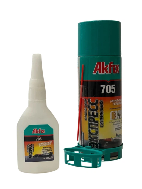 Универсальный клей-гель Akfix 705 Fast Adhesive с активатором 100 грамм ...