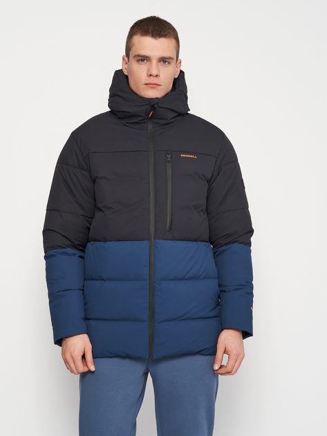 Пуховик зимний мужской Merrell 116339-Z3 48 Сапфировый/Черный ...