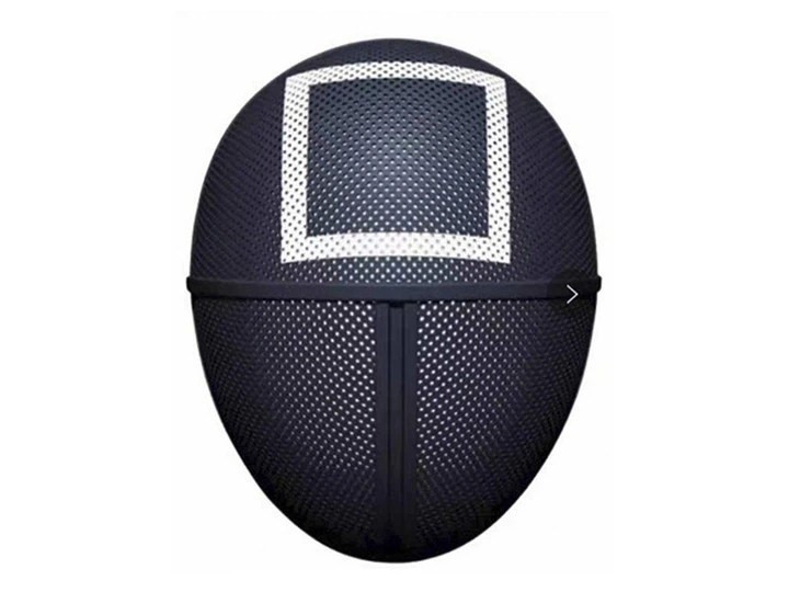 Маска BauTech Игра в кальмара Squid Game Квадрат Черный (1010-403-04 ...