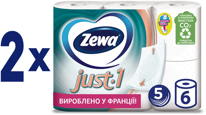 ROZETKA | Туалетний папір Zewa Just 1 5 шарів 12 рулонів (7322542197547 ...