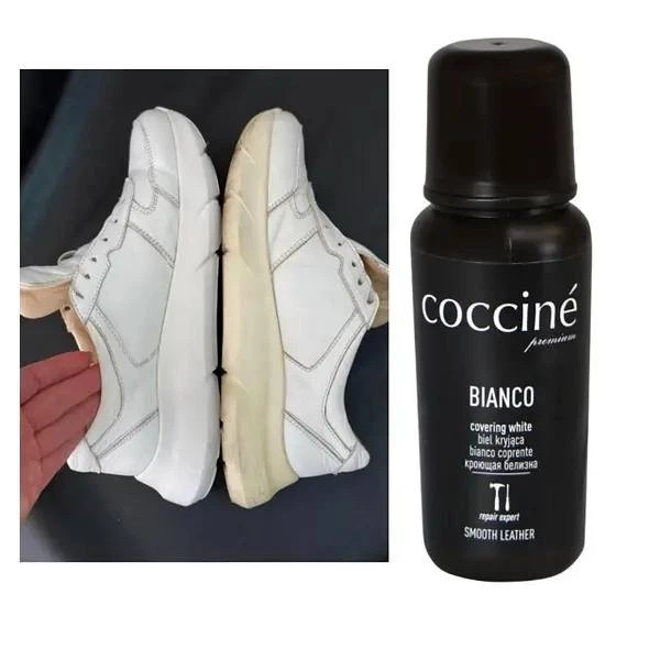 Біла крем паста для взуття Coccine Bianco 75 мл Польща Оригинальная обувь Rozetka