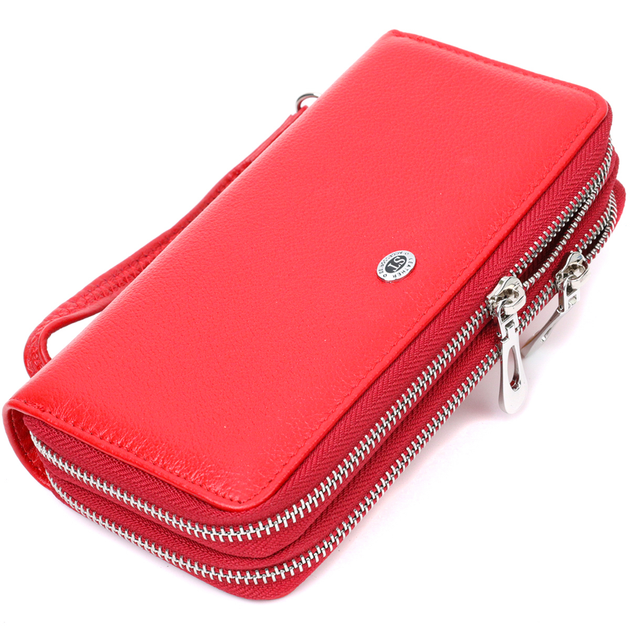Женский кожаный кошелек 18,5х9,5х4 см ST Leather Красный (2000002707493 ...