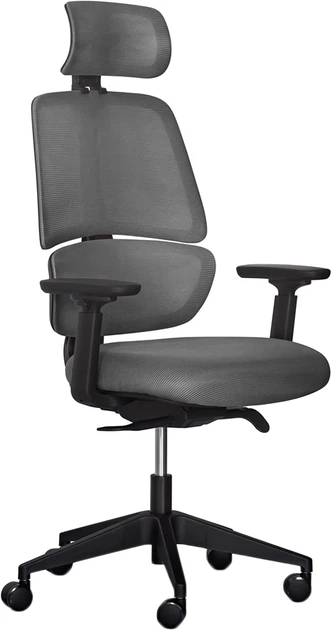 Крісло Mealux Leo Air Plus Dark Grey (Y-546 KBG) – купити онлайн на ROZETKA