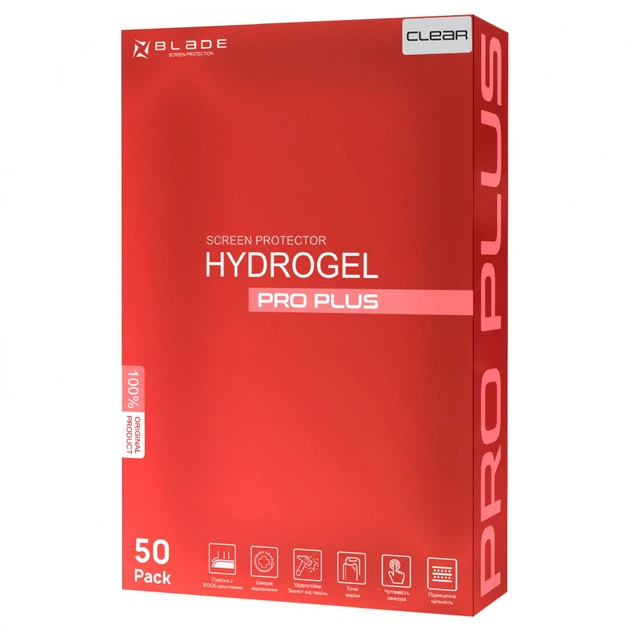 Захисна гідрогелева плівка BLADE Hydrogel Screen Protection PRO PLUS ...