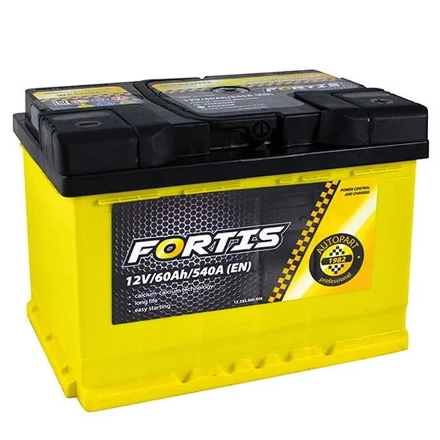 Акумулятор автомобільний FORTIS 60 Ah/12V Euro (FRT60-00) – фото, отзывы, характеристики в ...