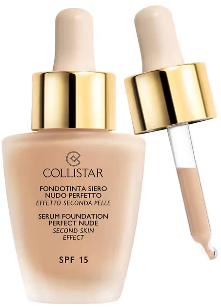 Тональная основа Collistar Serum Perfect Nude SPF15 Увлажняющая 4 Sand 30 мл (8015150134545 ...