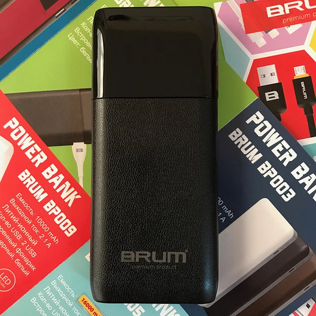 Power Bank BRUM BP008 10000 mAh Чёрный – фото, отзывы, характеристики в ...