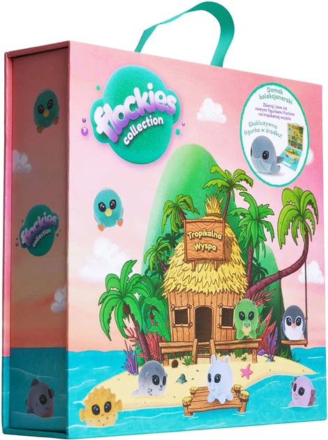 Игровой коллекционный набор Flockies Тропический остров (домик ...
