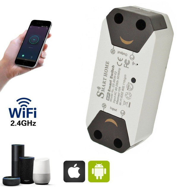 Wifi реле для умного дома Smart Breaker SS-8839-01, смарт выключатель 2 ...