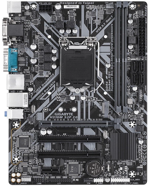 Материнська плата Gigabyte H310M S2P 2.0 LGA 1151v2 (H310M S2P 2.0) Б/В – фото, відгуки ...