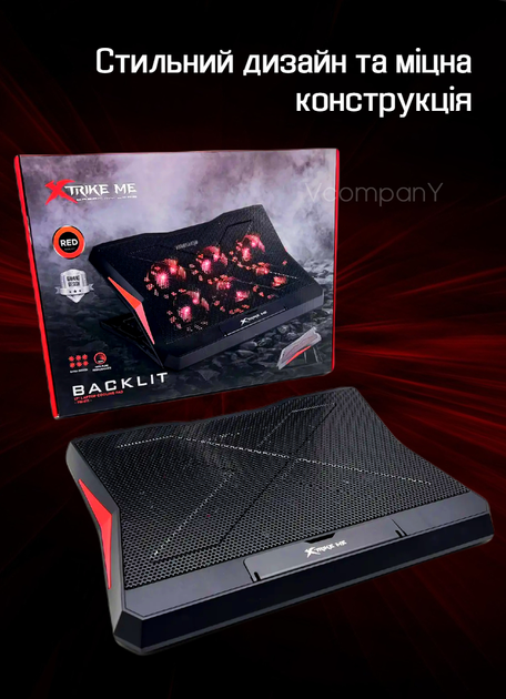 Охлаждающая подставка для ноутбука, столик для ноутбука с 6 кулерами ...