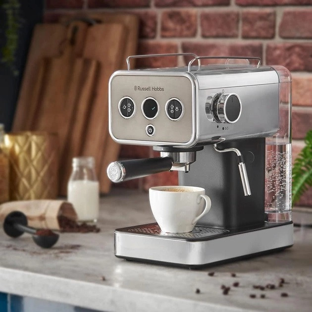 Кофеварка рожковая Russell Hobbs Distinctions Titanium 26452-56 1350 Вт ...