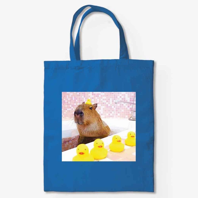 Сумка MD "Капібара з качками" 37х41 Синій (MD-33-548-40-23) от продавца ...