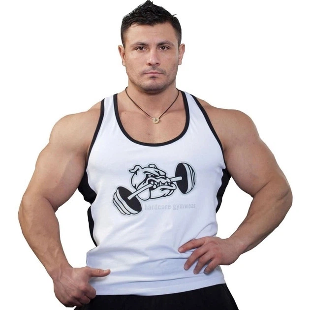 Майка для фитнеса и бодибилдинга Big Sam Белая XL от продавца: Sharapov ...