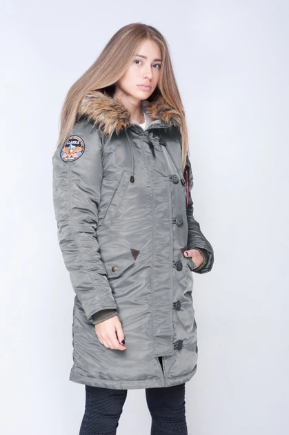 Жіноча аляска N-3B сіра M от продавца: Alaska History – в интернет-магазине ROZETKA | Купить в ...