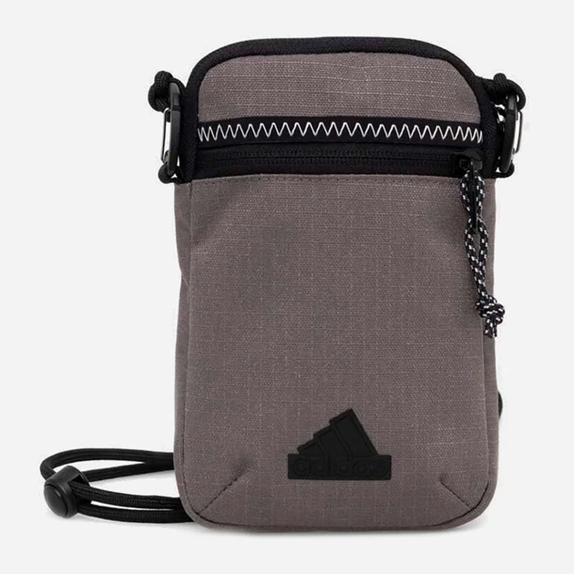 Сумка крос-боді тканинна Adidas IQ0912 Темно-сіра (4066765065988 ...