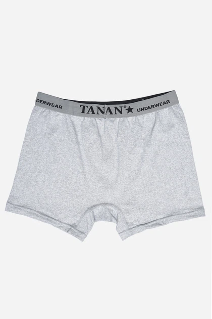 Боксеры мужские однотонные серого цвета Tan Yildiz 2XL (169586) от ...