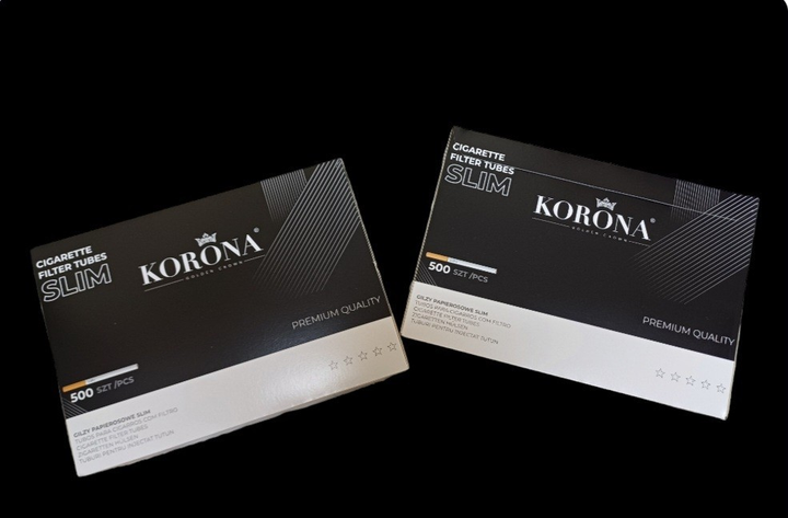 Гильзы для набивки сигарет KORONA SLIM 500+500 шт. – фото, отзывы ...