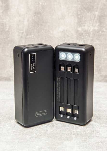 Power Bank 30000 mAh Для Смартфона Быстрая Зарядка Viaking – фото ...