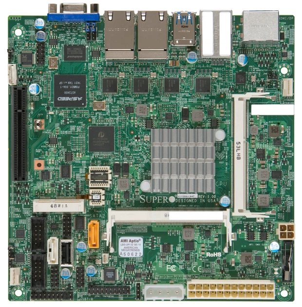 Материнская плата Supermicro MBD-X11SBA-LN4F-O (s1170, SoC, PCI-Ex8 ...